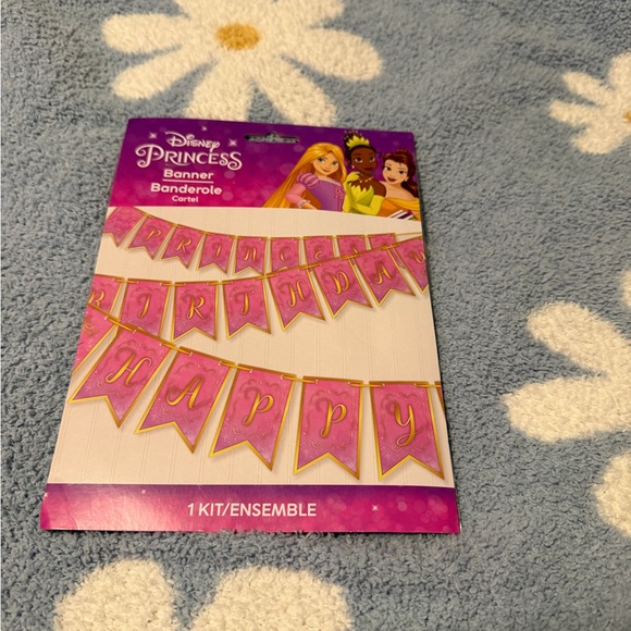 Disney | Party Supplies | Disney Princess Banner Kit Pink And Gold ...